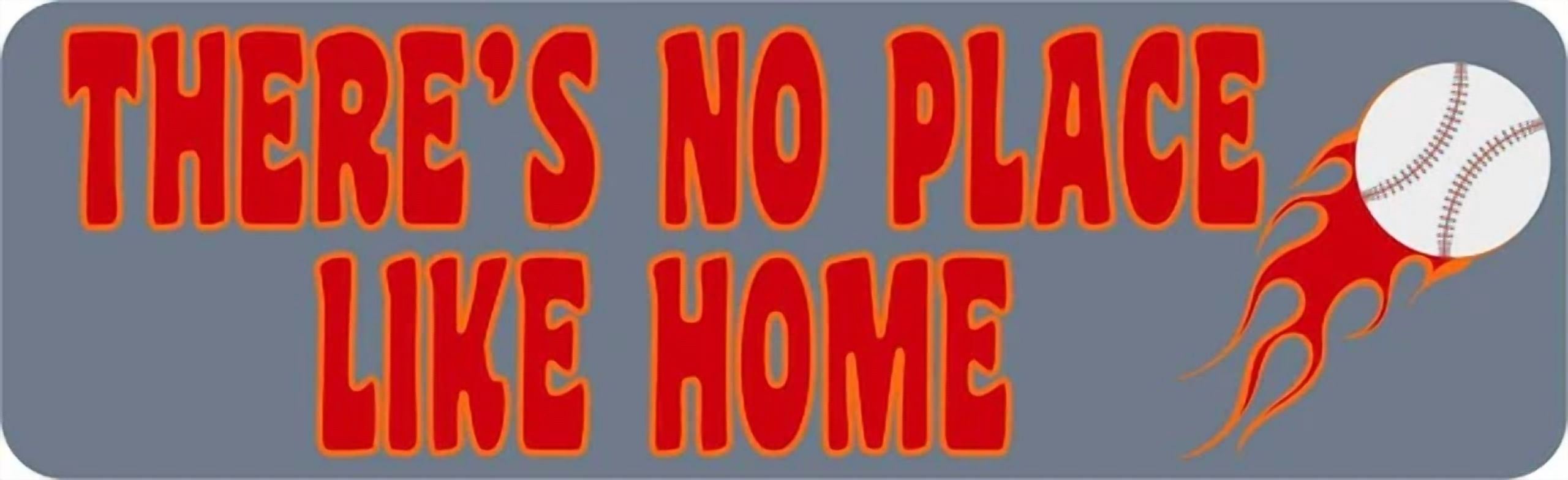 DOPASTICKER There'S No Place Like Home Baseball Sricker Vehicle Sticker ...
