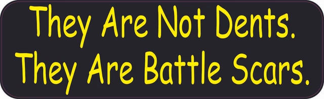 DOPASTICKER They Are Battle Scars Sticker Phone Sticker, Latop Sticker ...