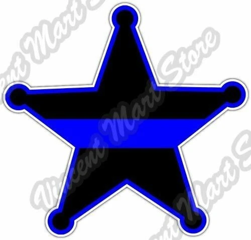 DOPASTICKER Thin Blue Line Police Officer Sheriff Car Sticker Decal ...