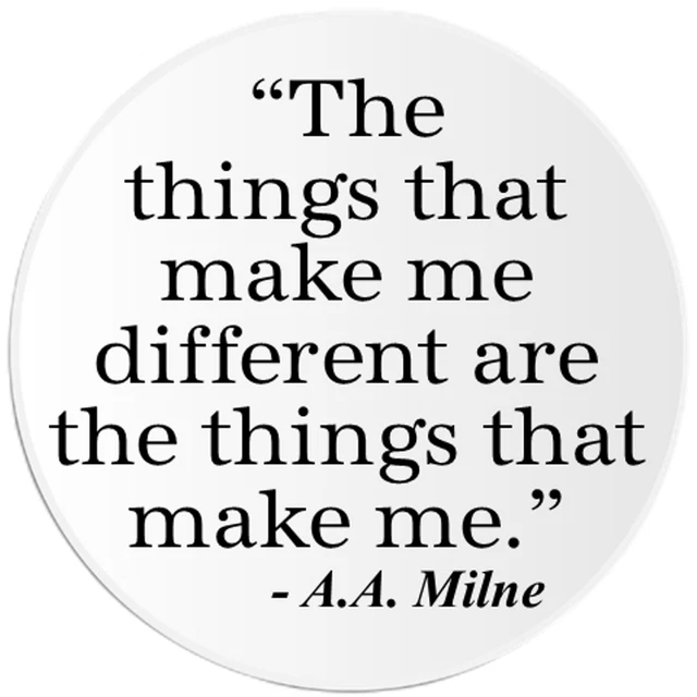 DOPASTICKER Things That Make Me Different A.A. Milne Quote Phone Decal ...
