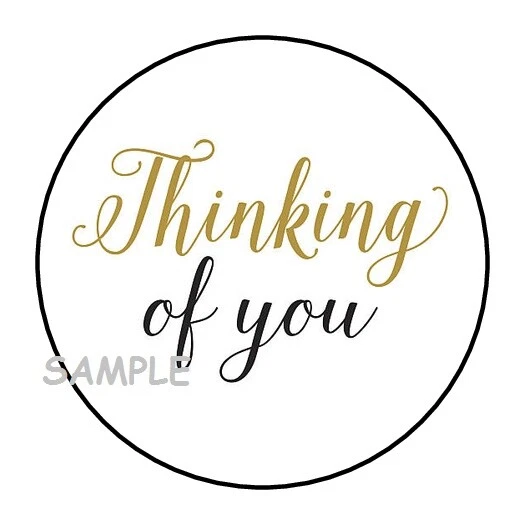 DOPASTICKER Thinking Of You Envelope Seals Labels Stickers Phone Decal ...