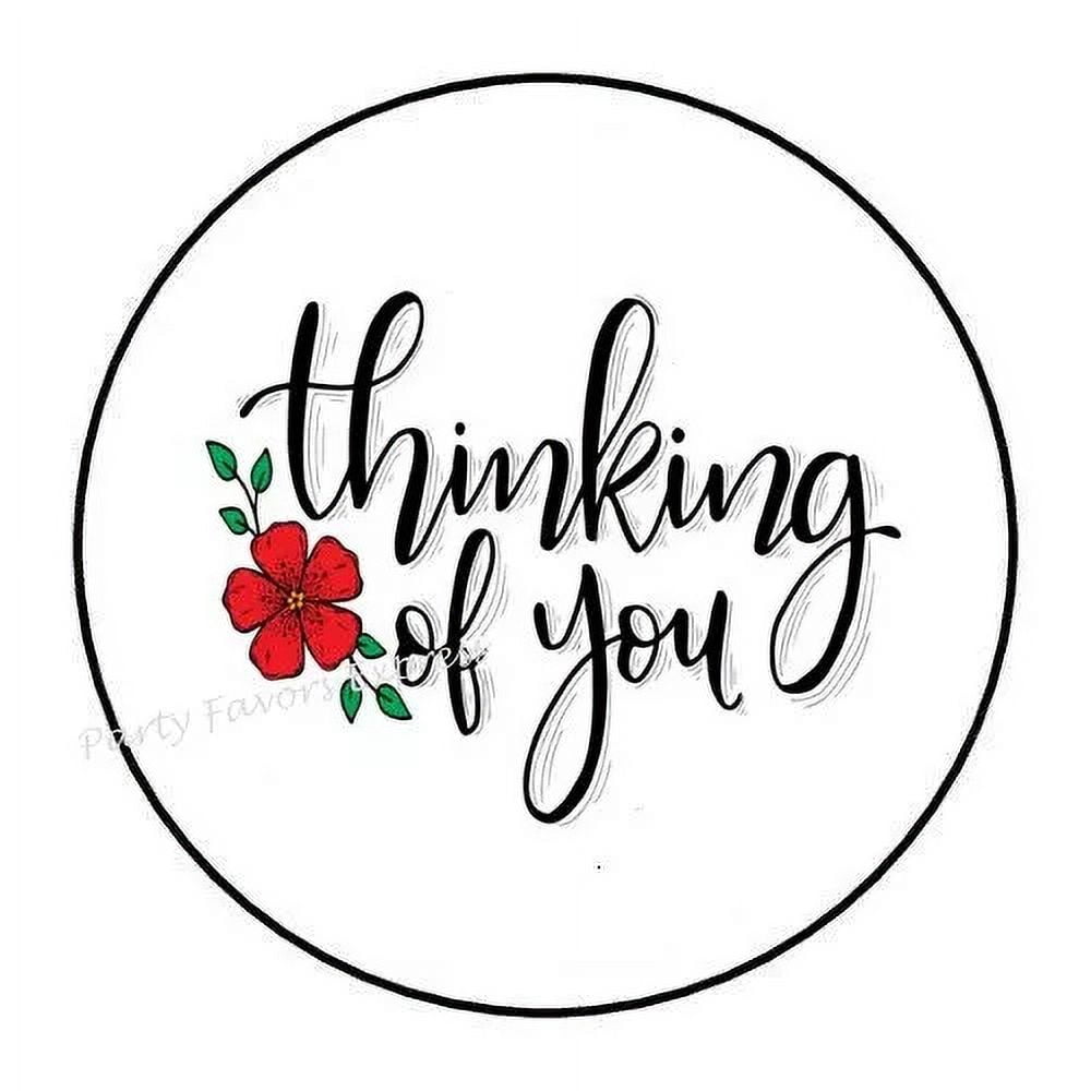 DOPASTICKER Thinking Of You Stickers Favors Phone Decal Water Bottle ...