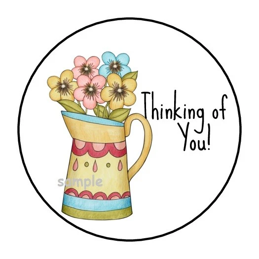DOPASTICKER Thinking Of You Stickers Rustic Watering Can Phone Decal ...