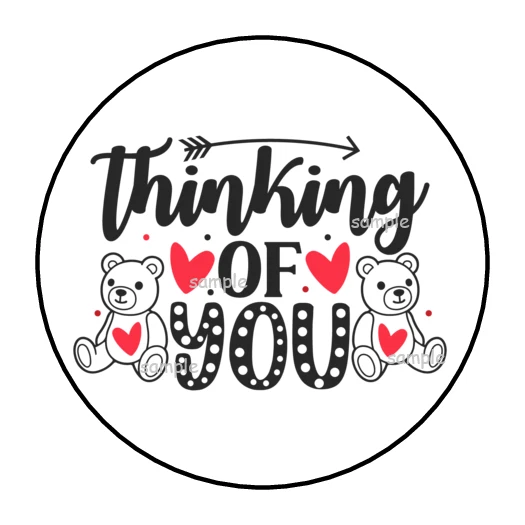DOPASTICKER Thinking Of You Stickers Teddy Bears Phone Decal Water ...