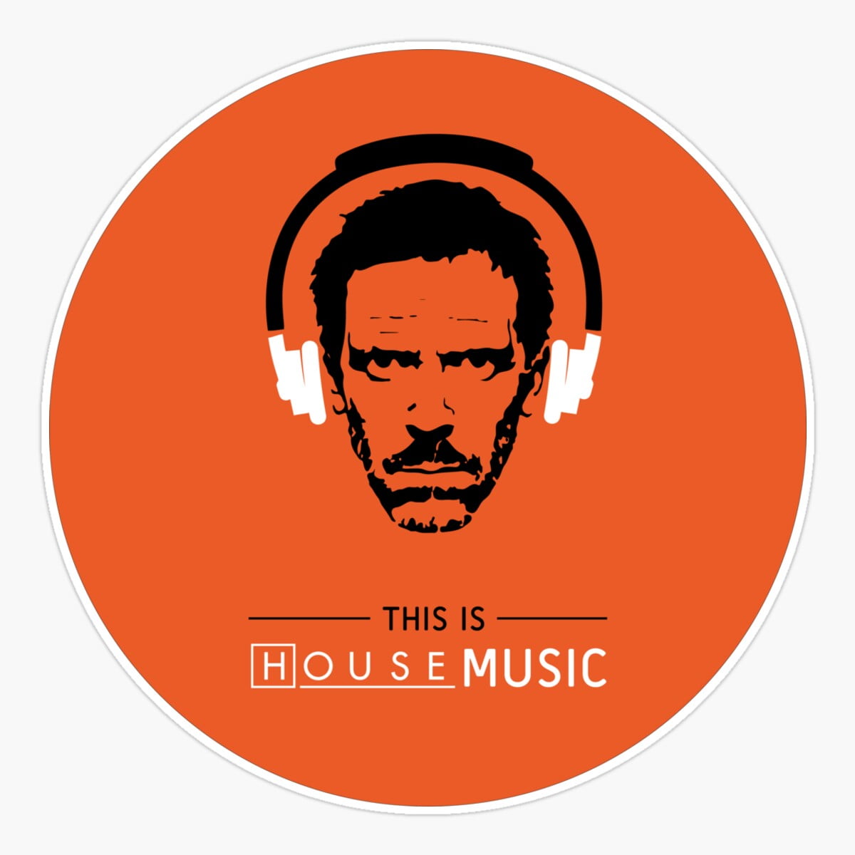 DOPASTICKER This Is House Music Sticker, Phone Sticker Water Bottle ...