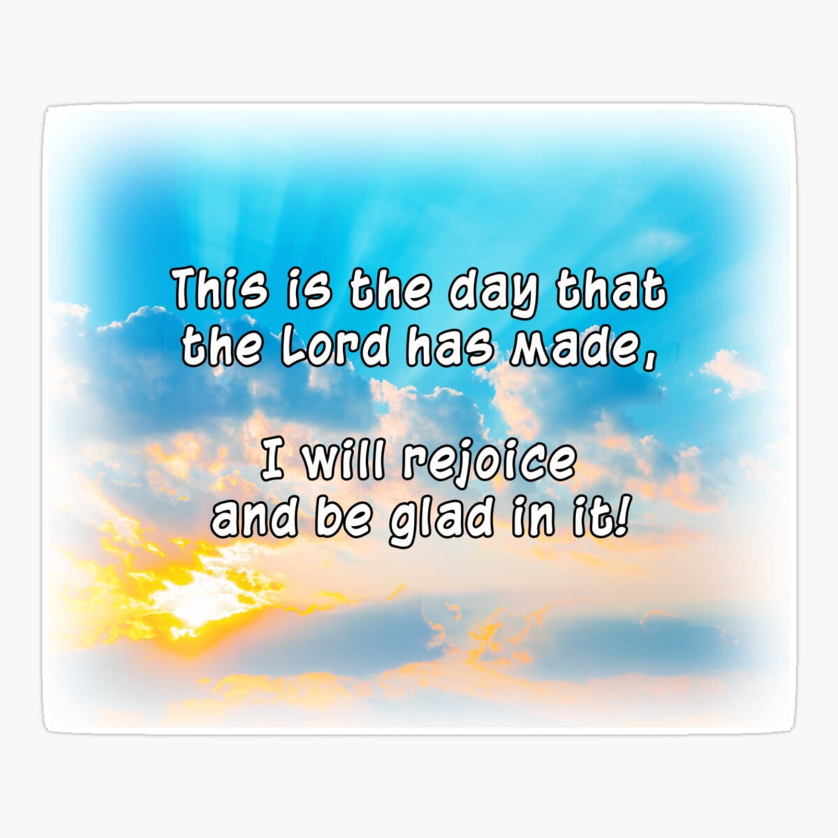 DOPASTICKER This Is The Day The Lord Has Made Sticker, Phone Sticker ...