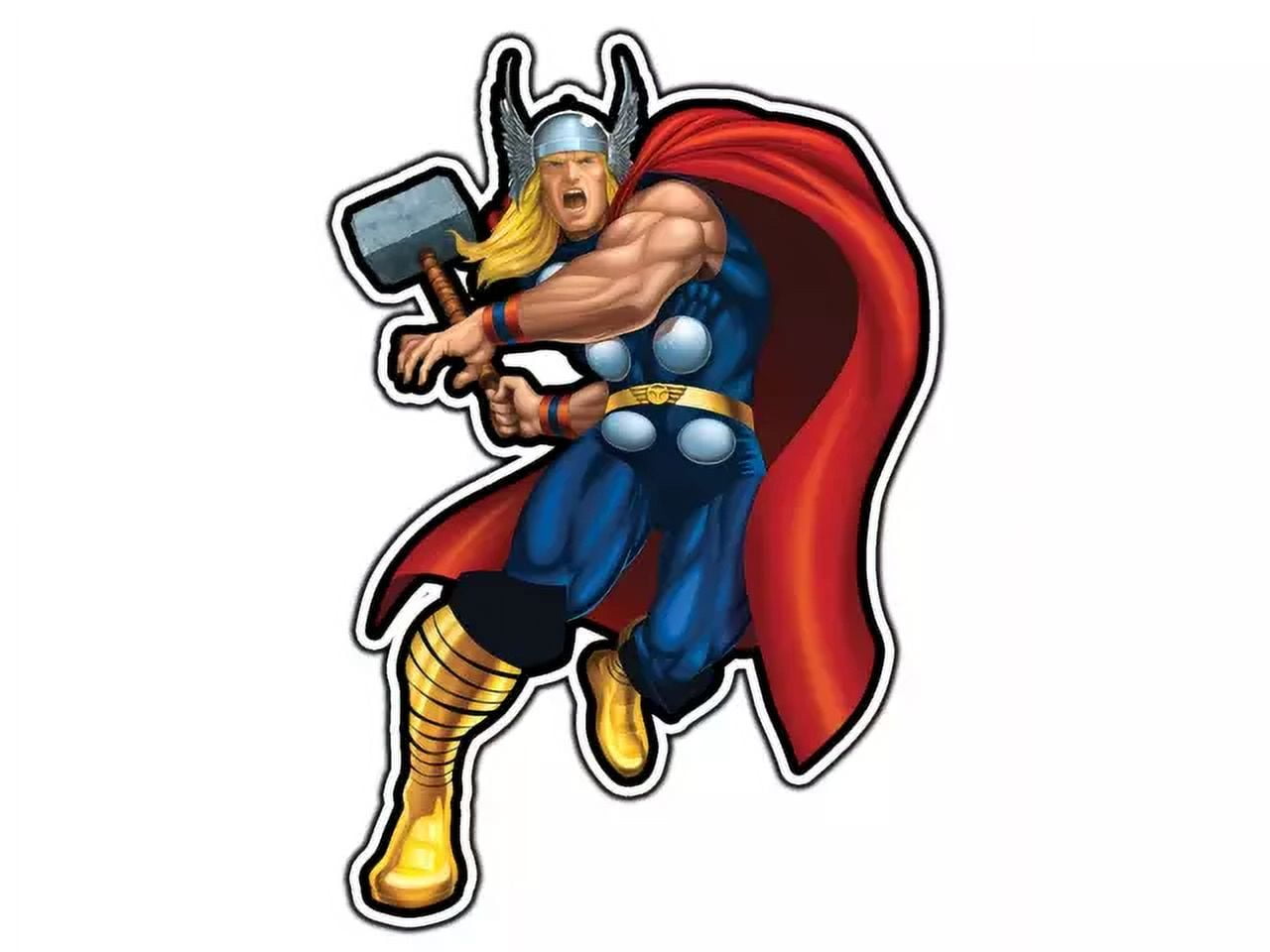 DOPASTICKER Thor Animated Style Decorative Laptop, Phone Stickers ...
