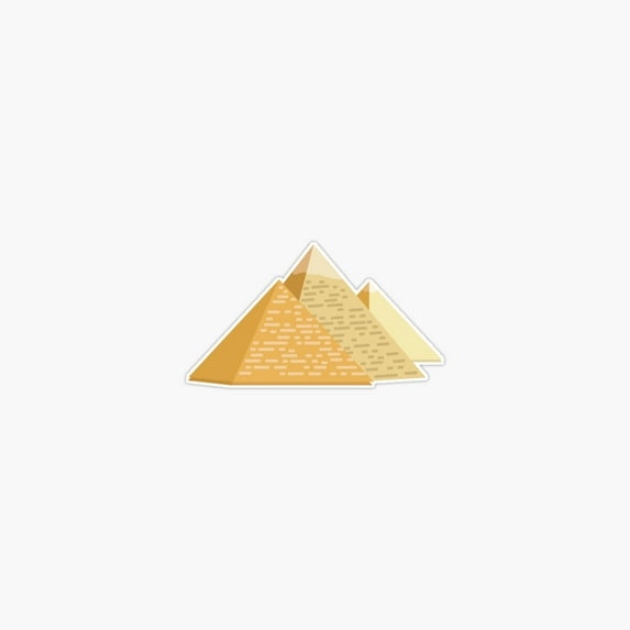 DOPASTICKER Three Pyramids Sticker, Phone Sticker Water Bottle Sticker ...