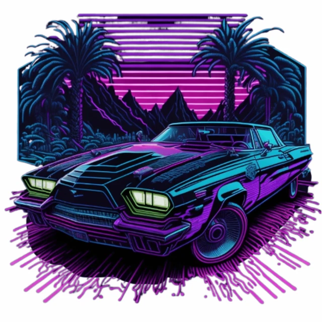 DOPASTICKER Thunderbird Car Sticker Vintage Muscle Classic Retro Summer ...