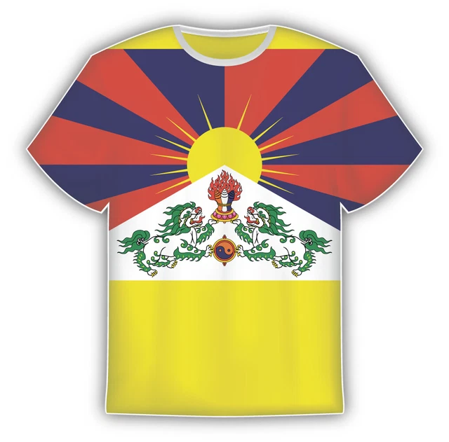 DOPASTICKER Tibet Flag Sticker In The Form Of T Shirt Sticker Phone ...