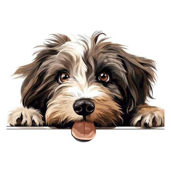 DOPASTICKER Tibetan Terrier Car Sticker Dogs Sticker Phone Sticker ...