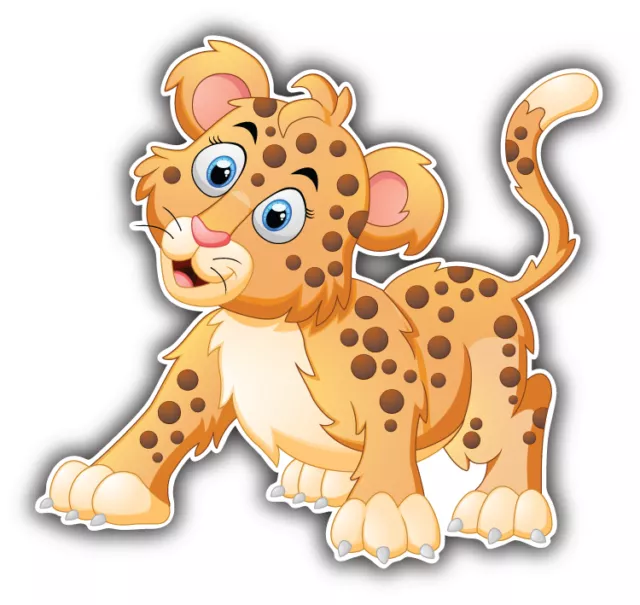 DOPASTICKER Tiger Baby Cartoon Sticker Decal Phone Decal Water Bottle ...