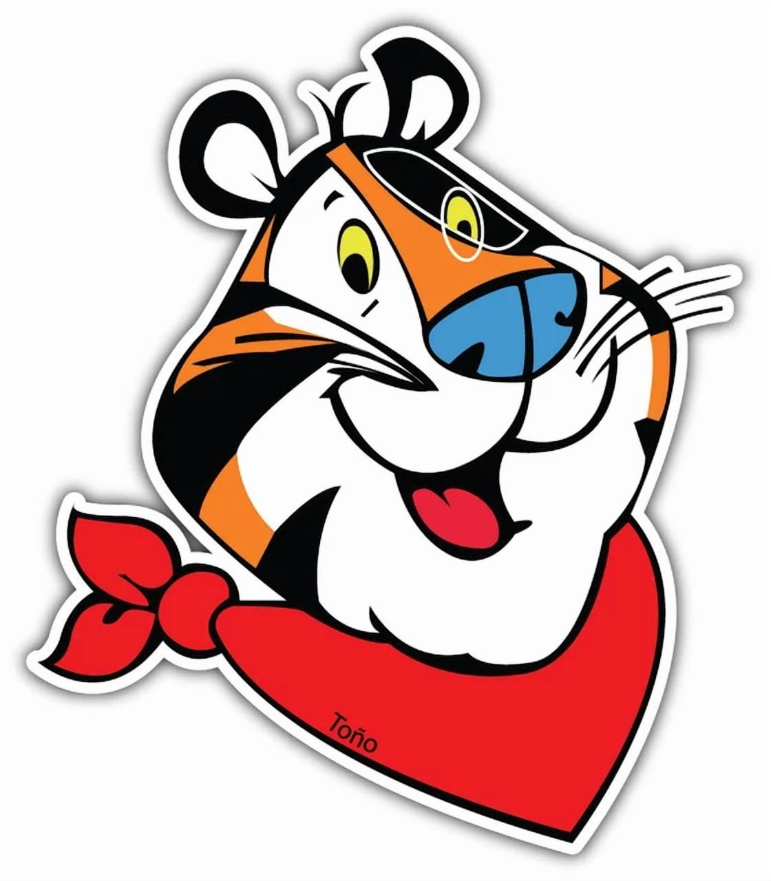 DOPASTICKER Tigre Tono Logo Sticker Decal Phone Decal Water Bottle ...