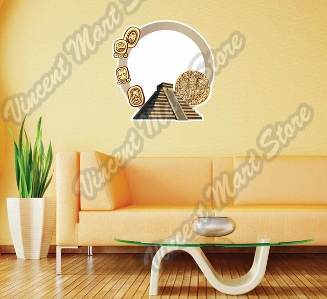 DOPASTICKER Tikal Uxmal Temple Maya Mayan Mexico Aztec Wall Sticker ...