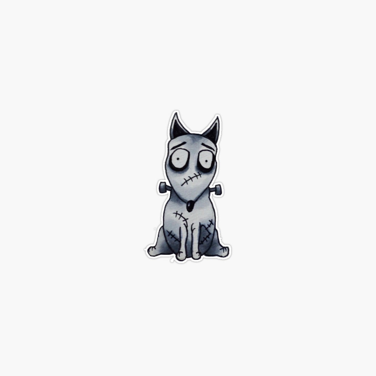 DOPASTICKER Tim Burton Dog Sticker, Phone Sticker Car Stickers ...