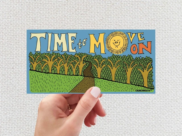 DOPASTICKER Time To Move On Sticker, Wanderlust Adventure, Open Road ...