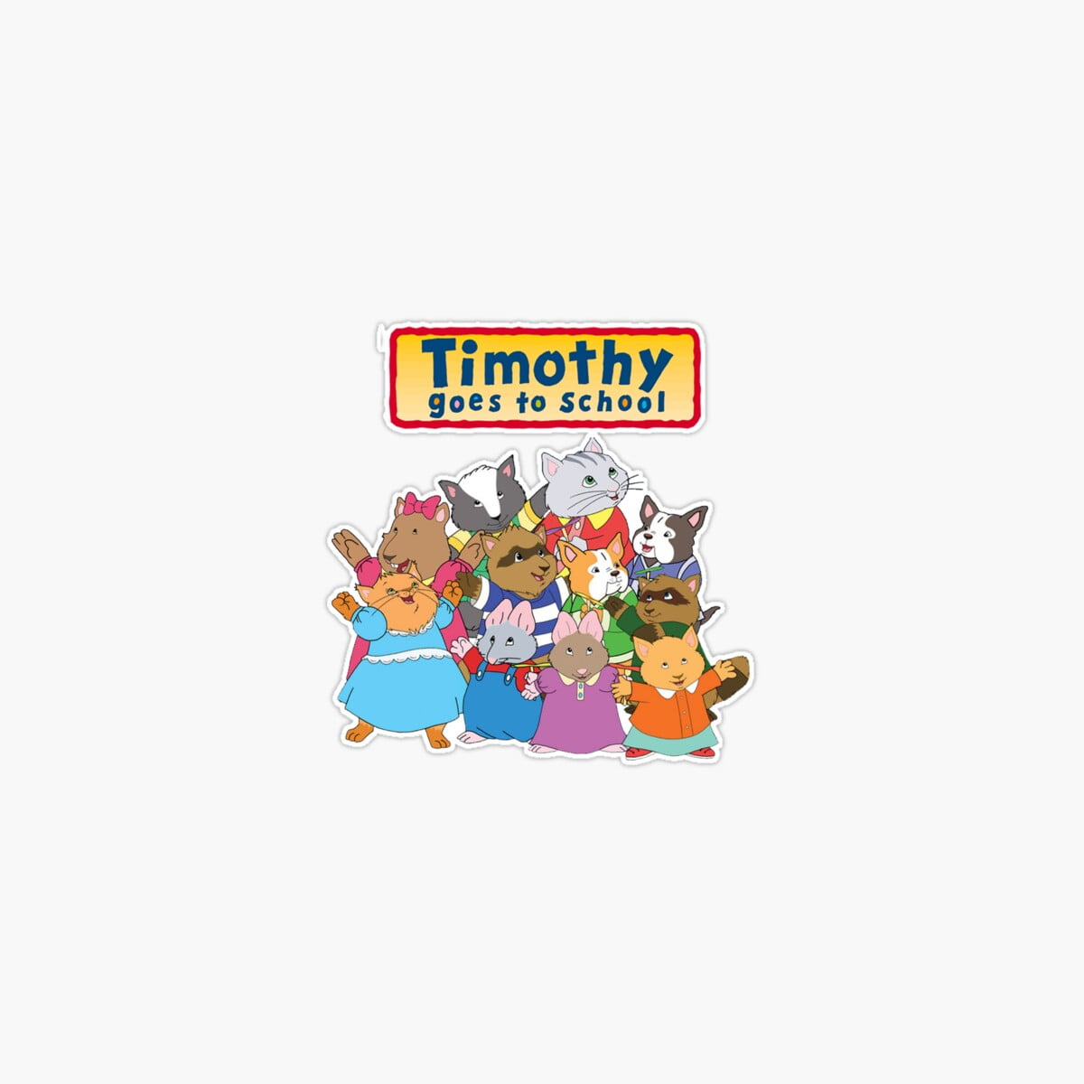 DOPASTICKER Timothy, Timothy Goes To School Sticker Phone Sticker ...