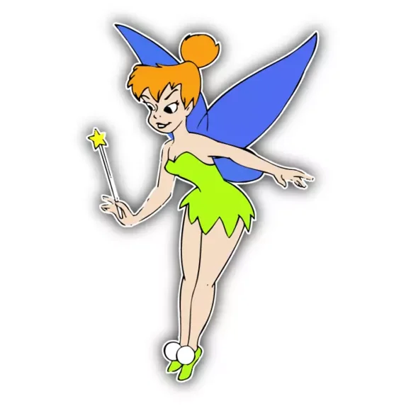 DOPASTICKER Tinkerbell Magic Cartoon Car Sticker Decal Phone Decal ...