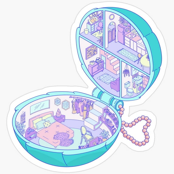DOPASTICKER Tiny Haus Sticker Waterproof Sticker For Water Bottles ...