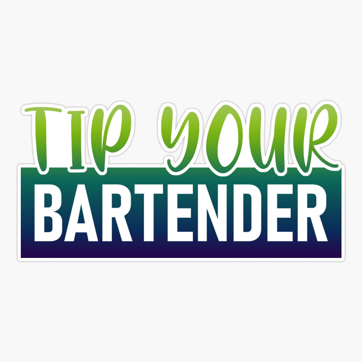 DOPASTICKER Tip Your Bartender, Bartender, Bartender Sticker, Phone ...