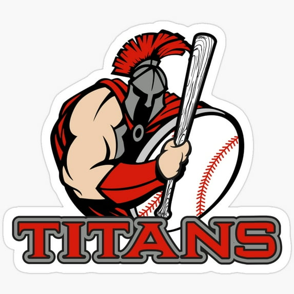 DOPASTICKER Titans Baseball Logoperfect Sticker Gift Everyone Phone ...