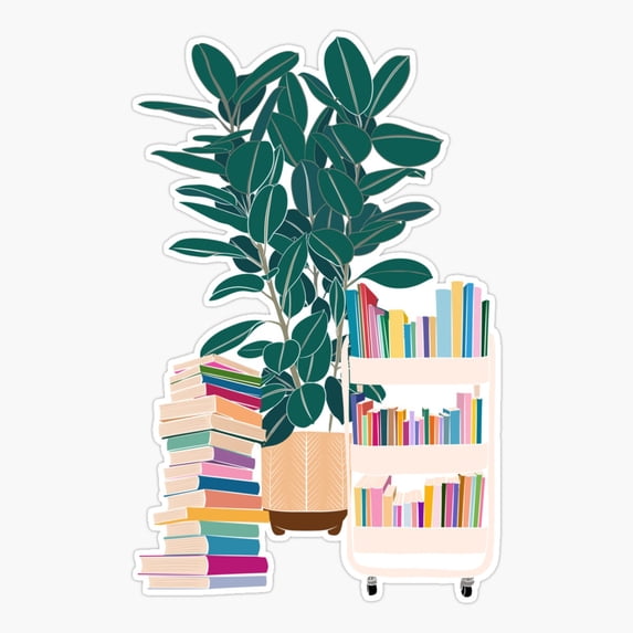 DOPASTICKER To Be Read Pile O Books Sticker, Phone Sticker Car Sticker ...