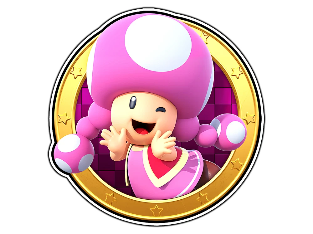 DOPASTICKER Toadette Mario Party Icon Sticker Decal Phone Decal Water ...