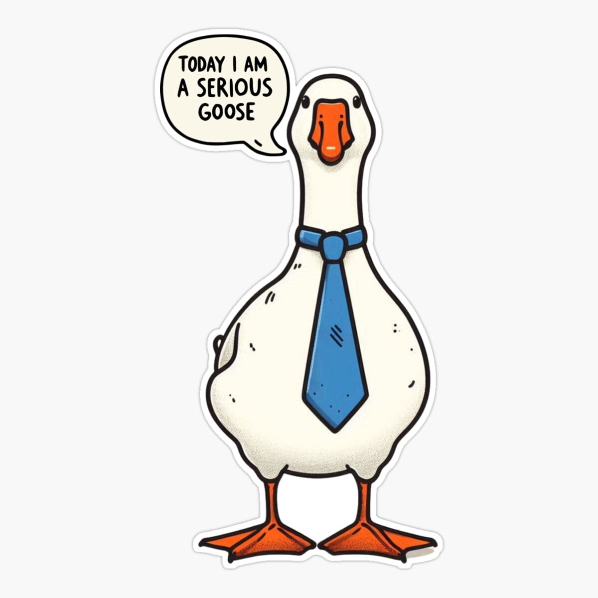 DOPASTICKER Today I Am A Serious Go.Ose Sticker, Phone Sticker Car ...