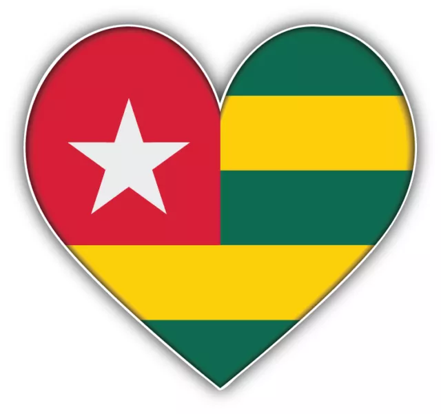 DOPASTICKER Togo Heart Flag Sticker Decal Phone Decal Water Bottle ...