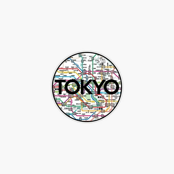 DOPASTICKER Tokyo Sticker, Phone Sticker Water Bottle Sticker Car ...