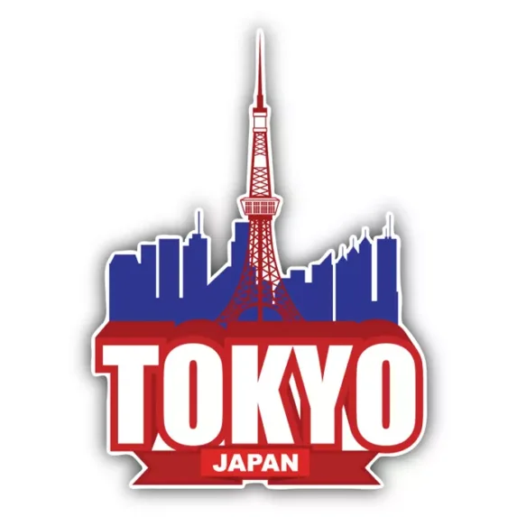 DOPASTICKER Tokyo Travel Label Sticker Decal Phone Decal Water Bottle ...
