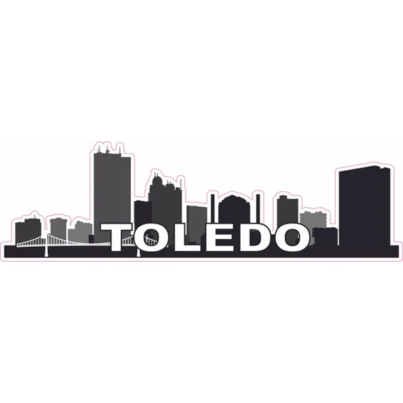 DOPASTICKER Toledo Skyline Sticker Phone Sticker, Latop Sticker, Lover ...