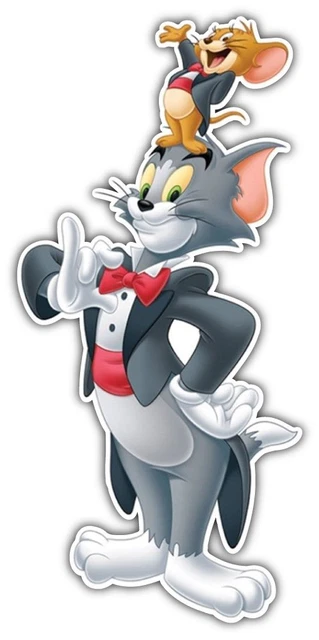 DOPASTICKER Tom And Jerry Cartoon Sticker Decal Phone Decal Water ...