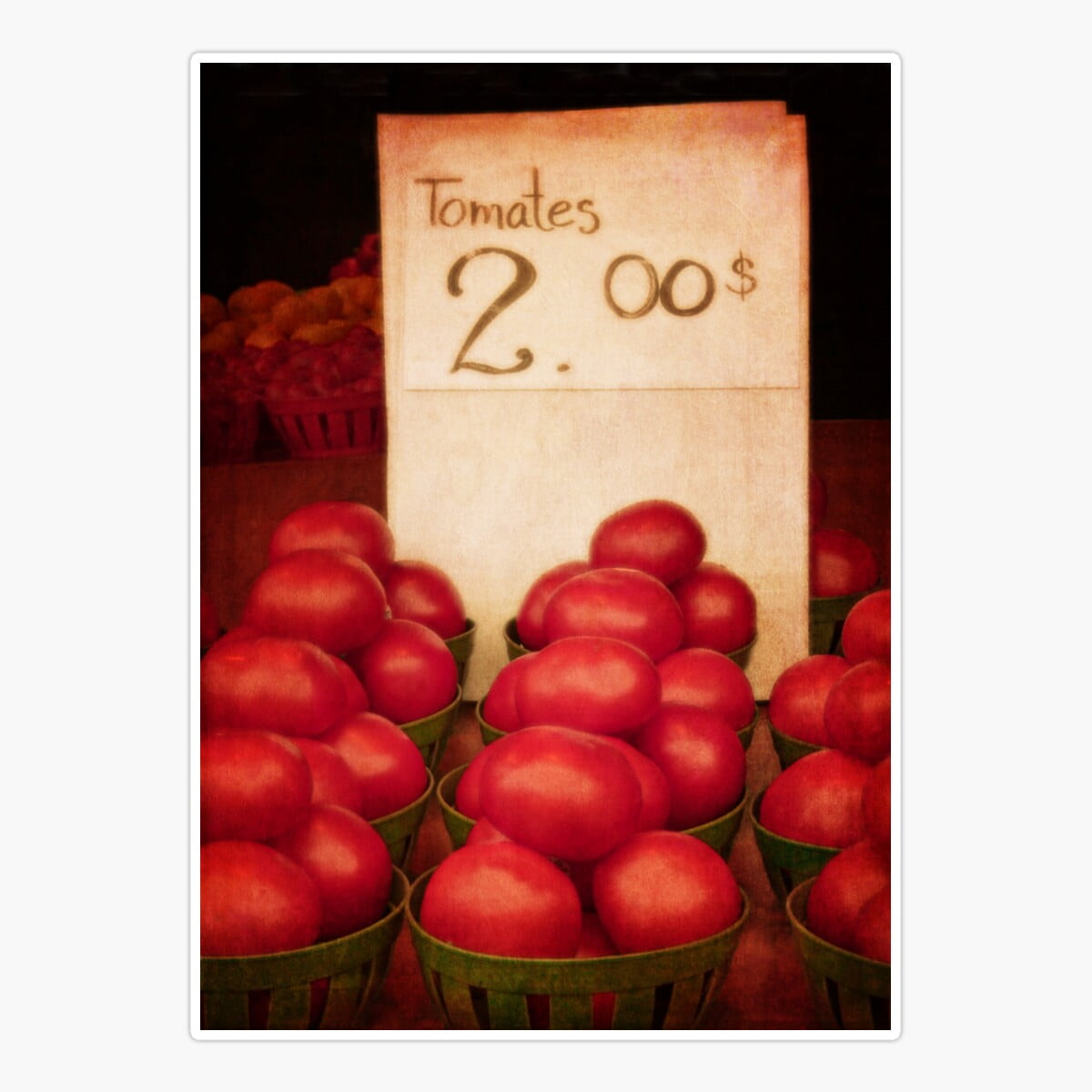 DOPASTICKER Tomates A Vendre Sticker, Phone Sticker Water Bottle ...