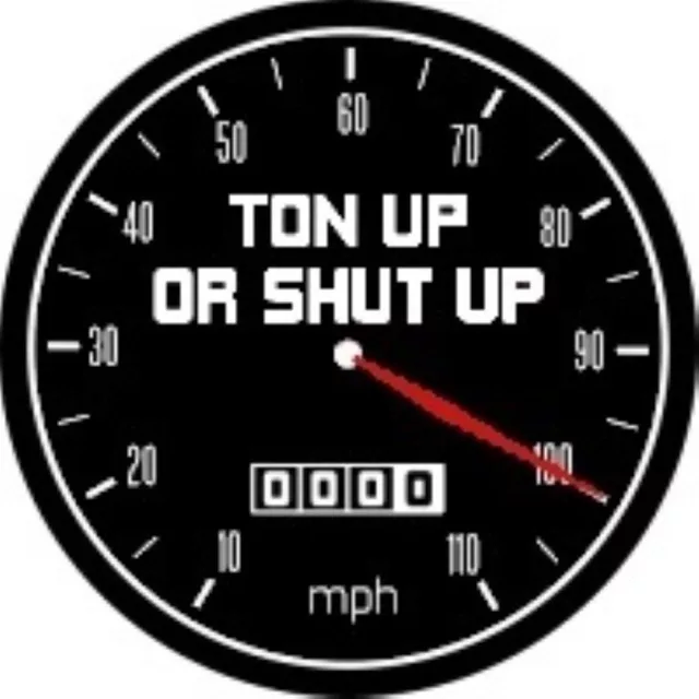 DOPASTICKER Ton Up Or Shut Up Stickerdecal Phone Decal Water Bottle ...