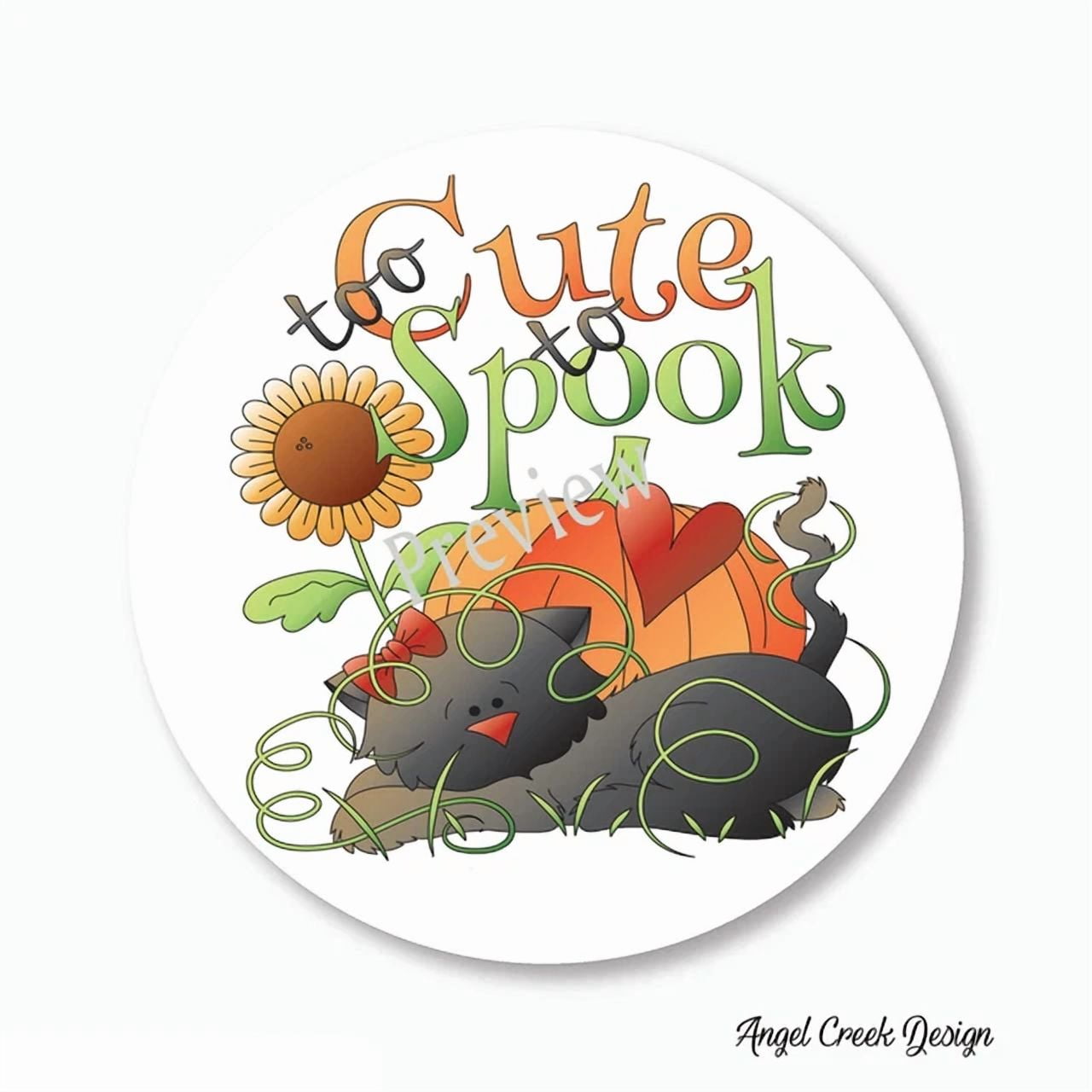 DOPASTICKER Too Cute Black Cat Hal.Low.Een Stickers Scrapbook Stickers ...
