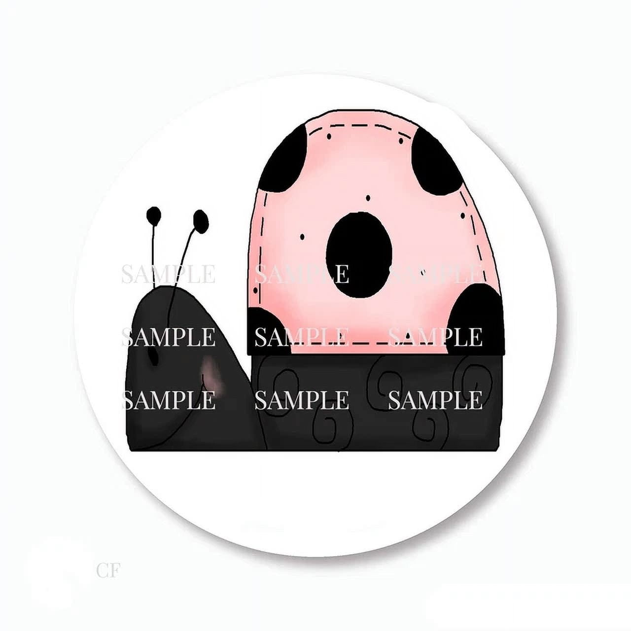 DOPASTICKER Too Cute Pink Ladybug Stickers Phone Water Bottle Stickers ...