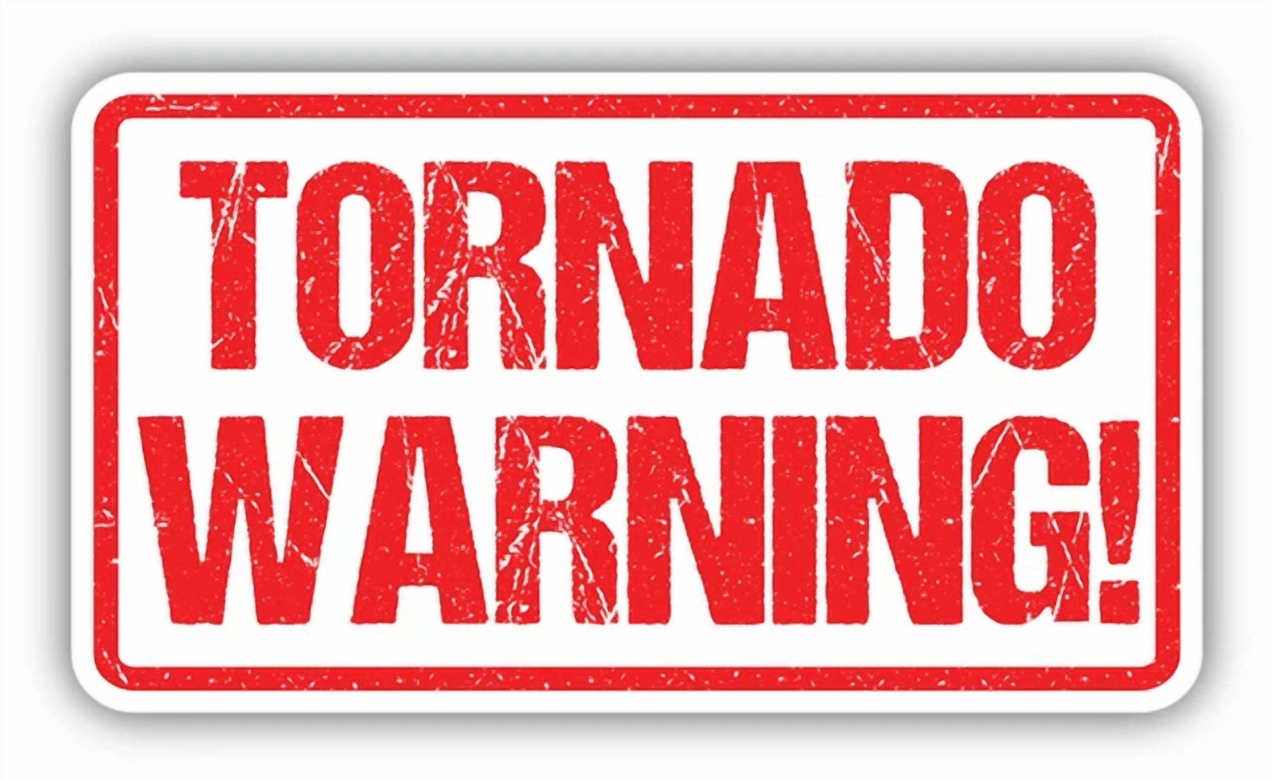DOPASTICKER Tornado Warning Sticker Decal Phone Decal Water Bottle ...