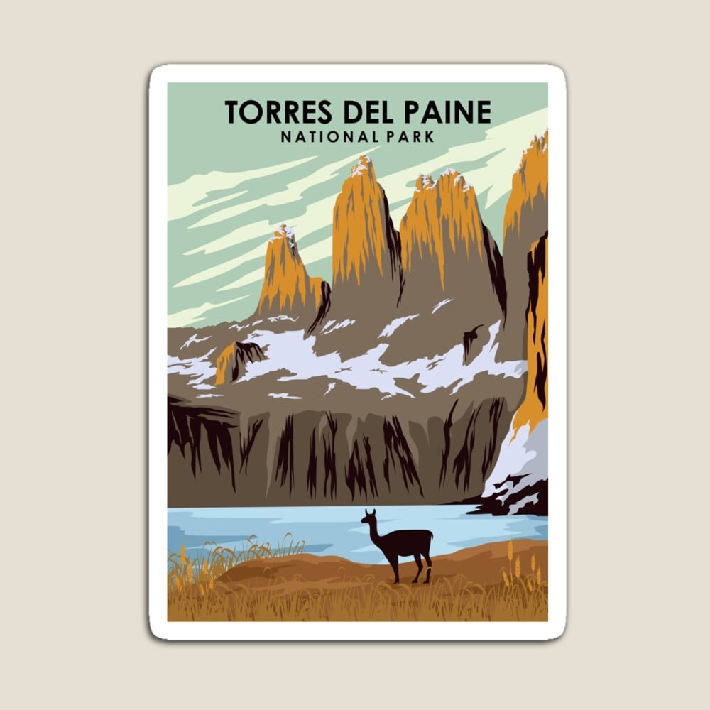 DOPASTICKER Torres Del Paine National Park Chile Travel Sticker Phone ...