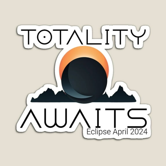 DOPASTICKER Totality Awaits - Path Of Totality - Total Solar Eclipse ...