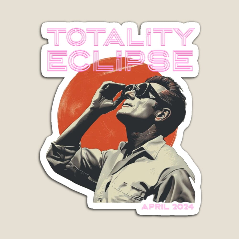 DOPASTICKER Totality Eclipse 2024 - Path Of Totality - Total Solar ...