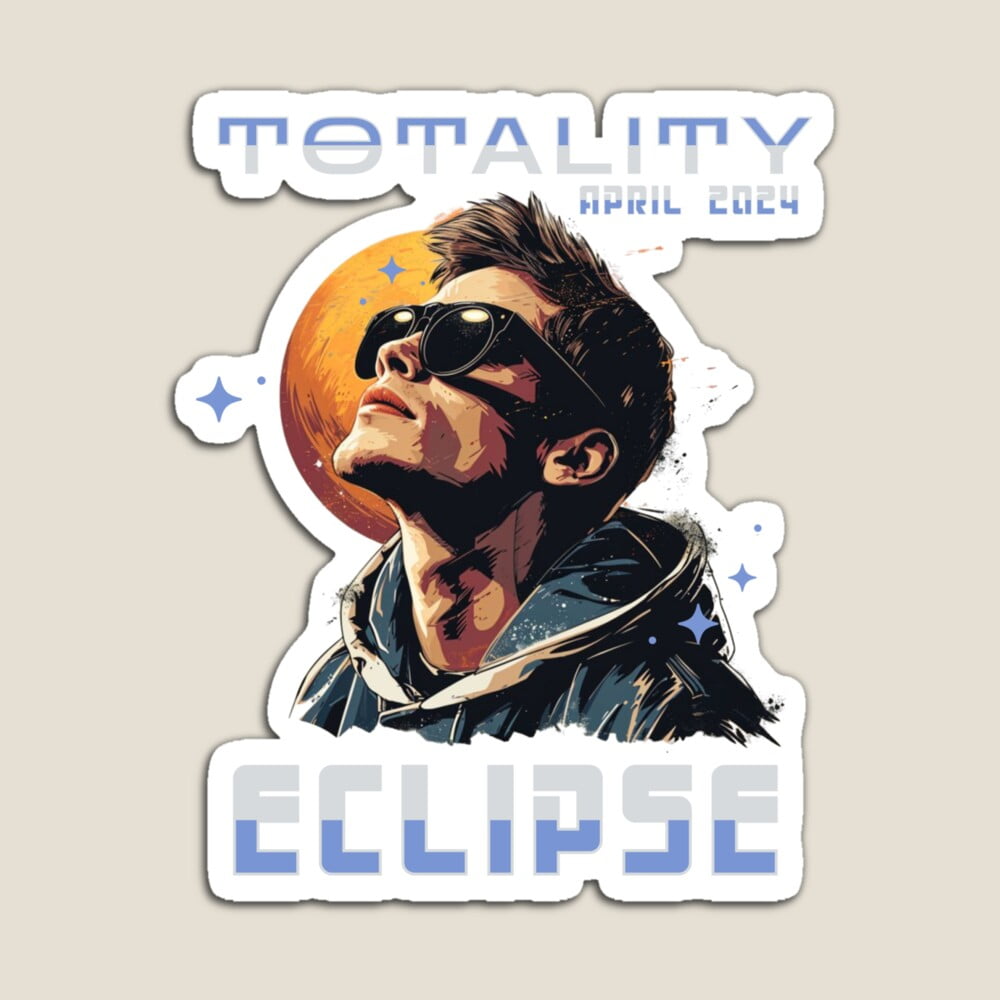 DOPASTICKER Totality Eclipse 2024 - Path Of Totality - Total Solar ...
