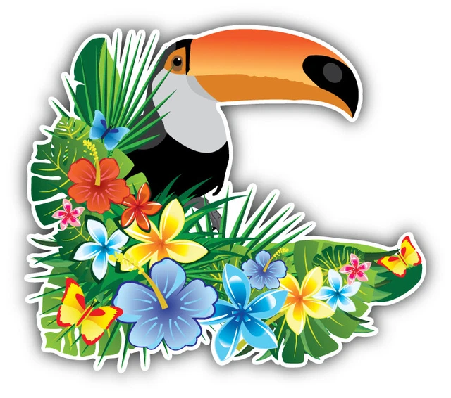 DOPASTICKER Toucan Animal Sticker Decal Phone Decal Water Bottle ...