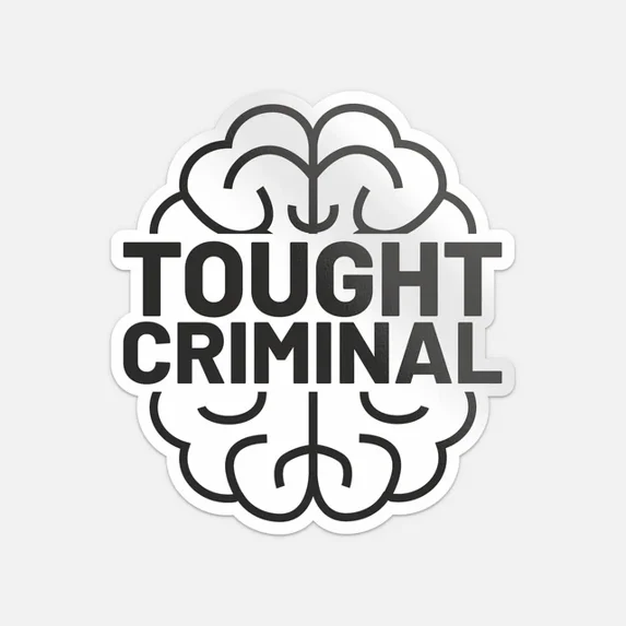 DOPASTICKER Tought Criminal Sticker Decal Phone Decal Water Bottle ...