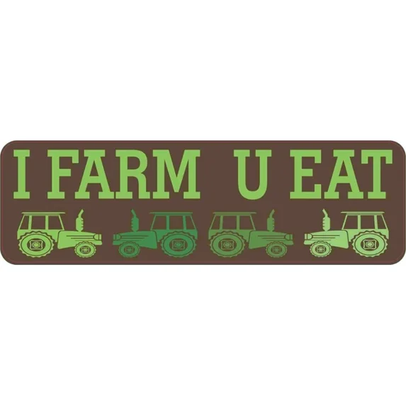 DOPASTICKER Tractors I Farm U Eat Sticker Phone Sticker, Latop Sticker ...