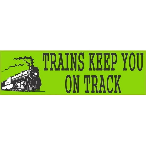DOPASTICKER Trains Keep You On Track Sticker Phone Sticker, Latop ...