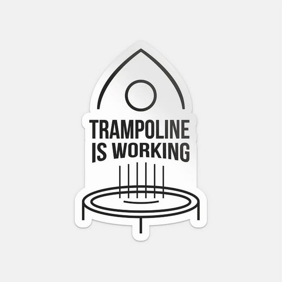 DOPASTICKER Trampoline Is Working Rocket Sticker Decal Phone Decal ...