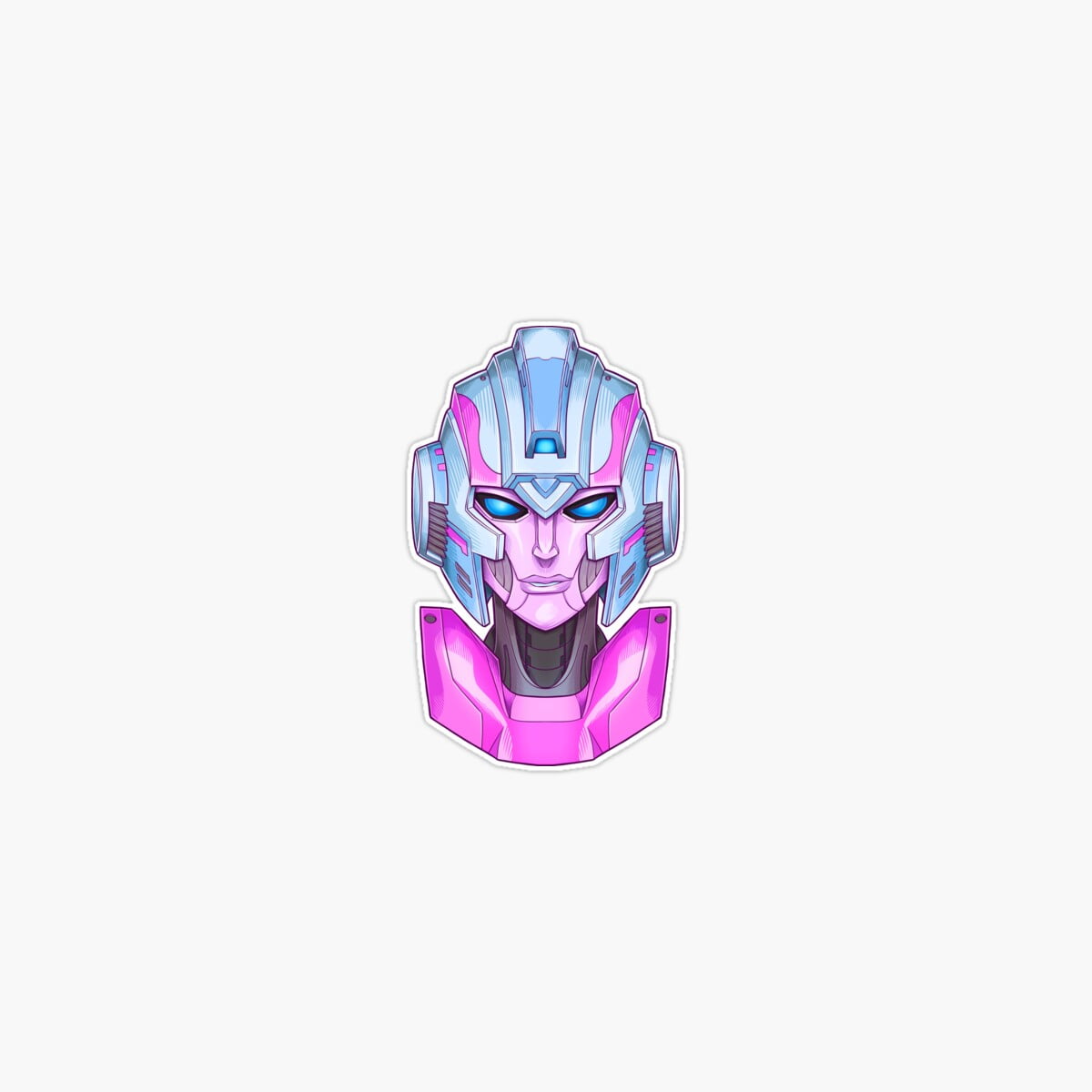 DOPASTICKER Transformers Arcee Sticker, Phone Sticker Water Bottle ...