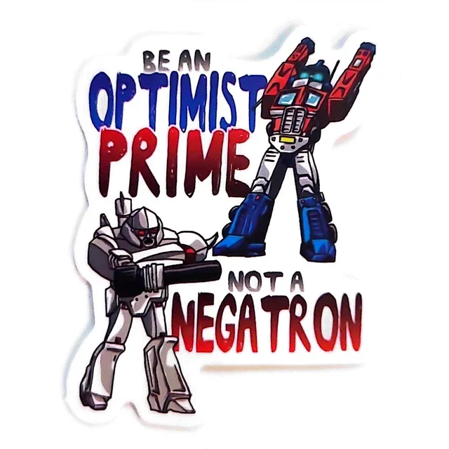 DOPASTICKER Transformers Optimus Prime And Megatron Sticker Phone Decal ...