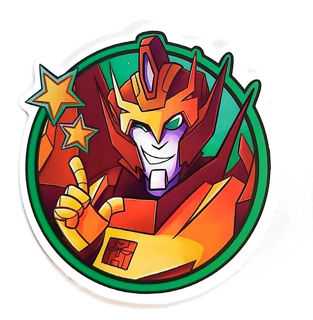 DOPASTICKER Transformers Rodimus Prime Sticker Phone Decal Water Bottle ...